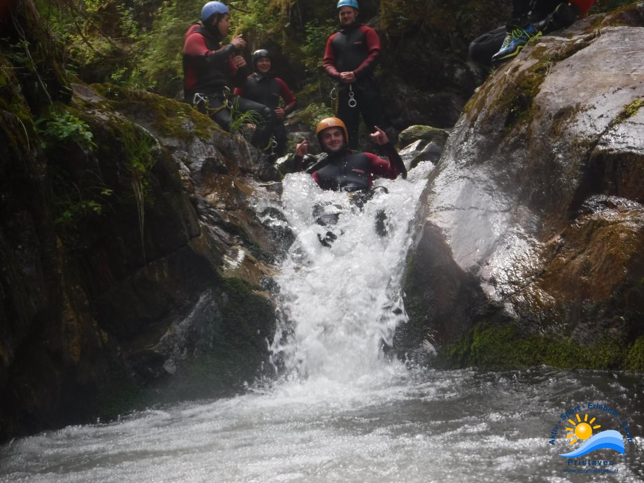 Canyoning Kärnten / Italien | Aktiv-Sport-Erlebnis-Camp Pristavec in ...